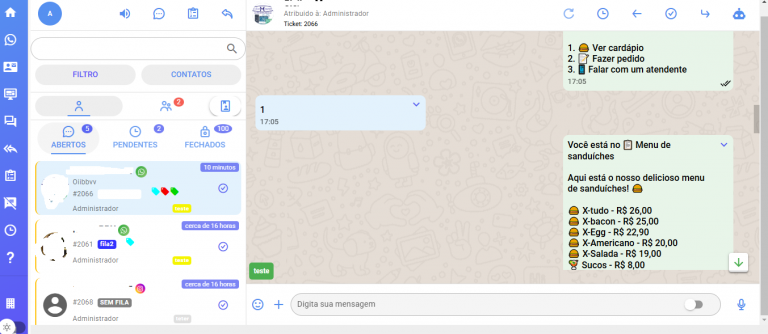 Chat bot Multi Atendimento WhatsApp, Instagram e Facebook Grátis » Informeurer Informática ...